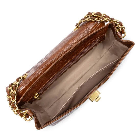 Sac Trotteur LANCASTER Exotic Lézard & Croco Cognac – Forum Des Sacs x ...